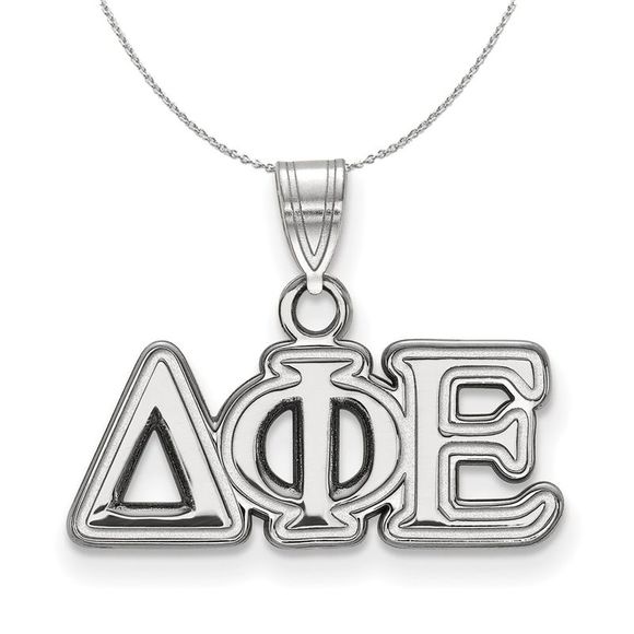 Black Bow Jewelry Co. | Jewelry | Sterling Silver Delta Phi Epsilon ...